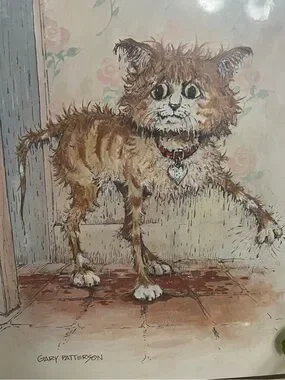 Art | Vintage Gary Patterson Humiliation Cat Art Print 1125 X 1425 ...